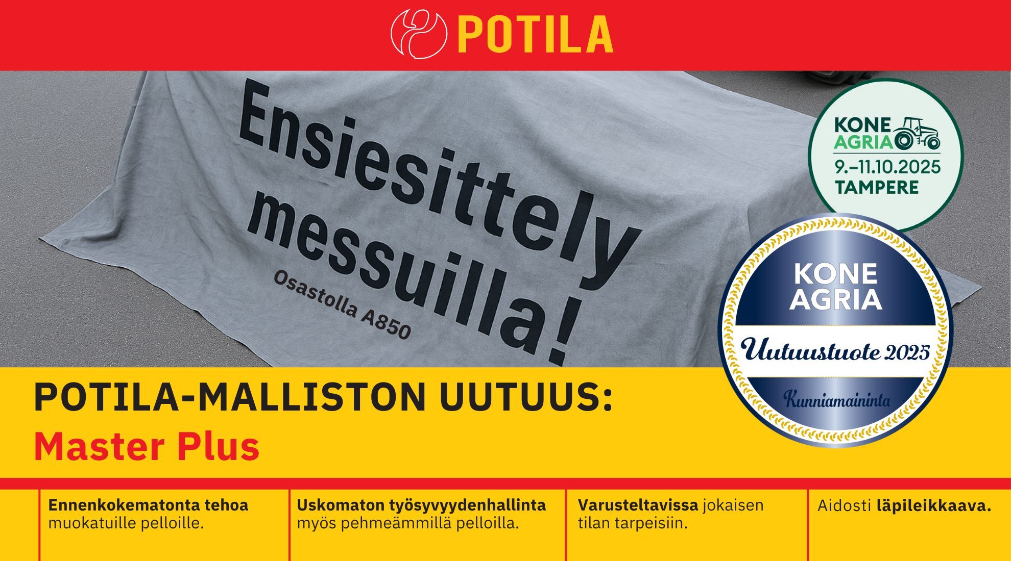 KoneAgria 2025 esittelykoneet